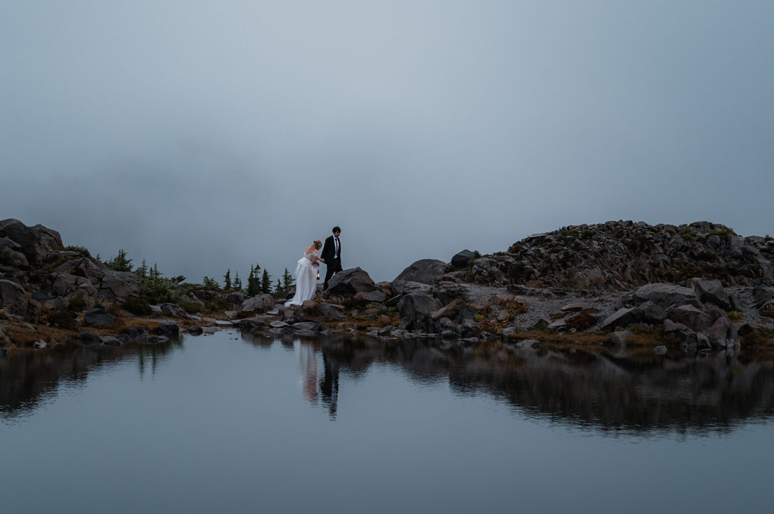 A Fall Mount Baker Elopement | Miranda + James - Wandering Peaks