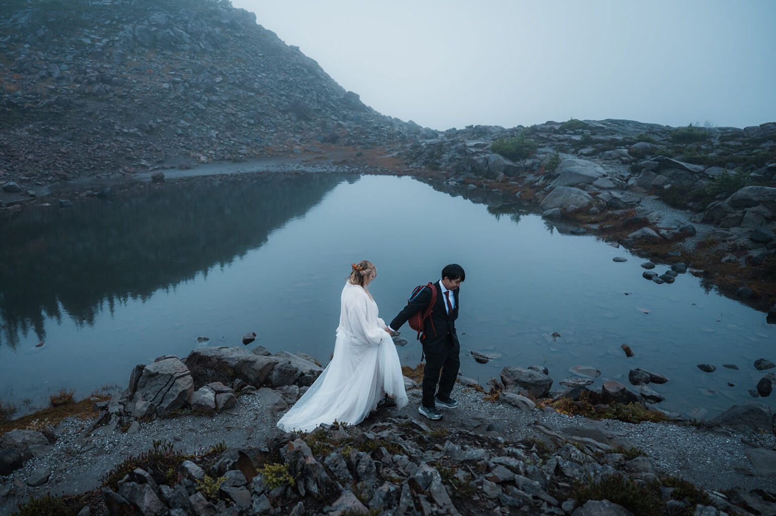 A Fall Mount Baker Elopement | Miranda + James - Wandering Peaks
