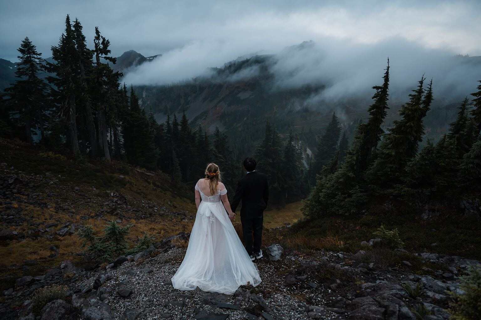 A Fall Mount Baker Elopement | Miranda + James - Wandering Peaks