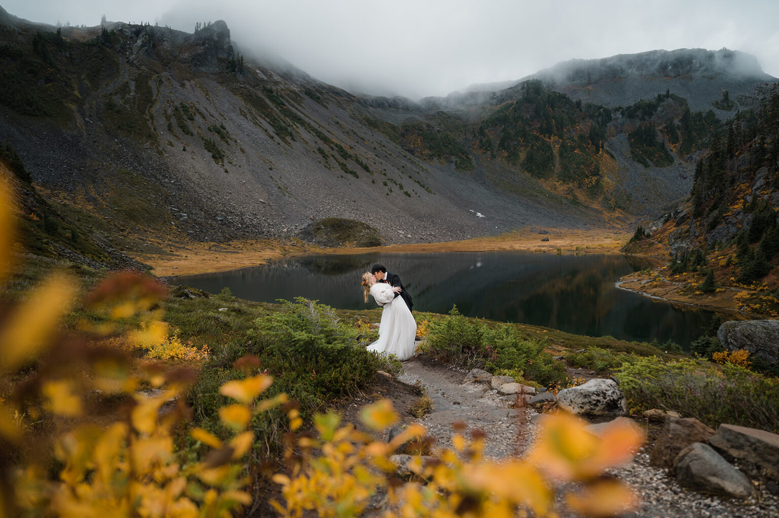 A Fall Mount Baker Elopement | Miranda + James - Wandering Peaks